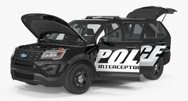 police interceptor unit 2016 3d model