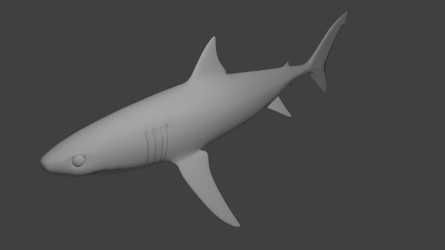 3d model shark mesh
