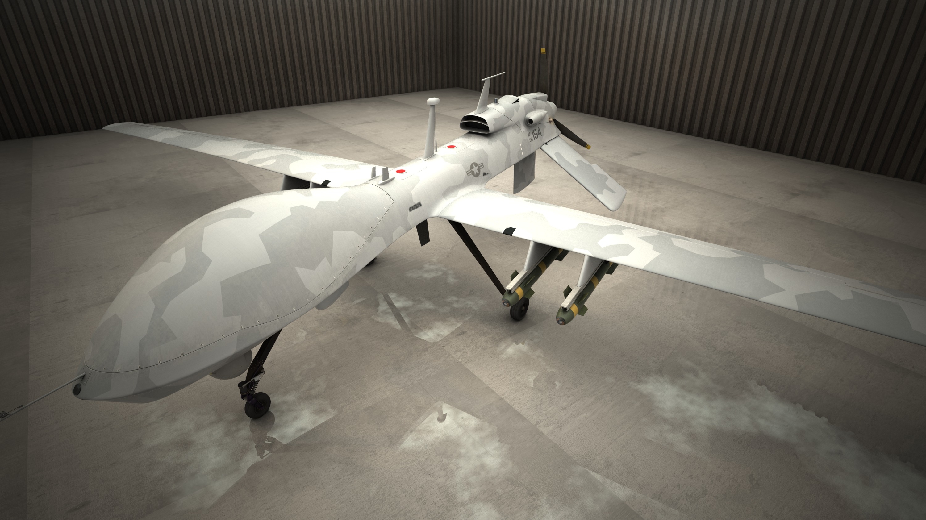 3d mq-1c gray eagle model