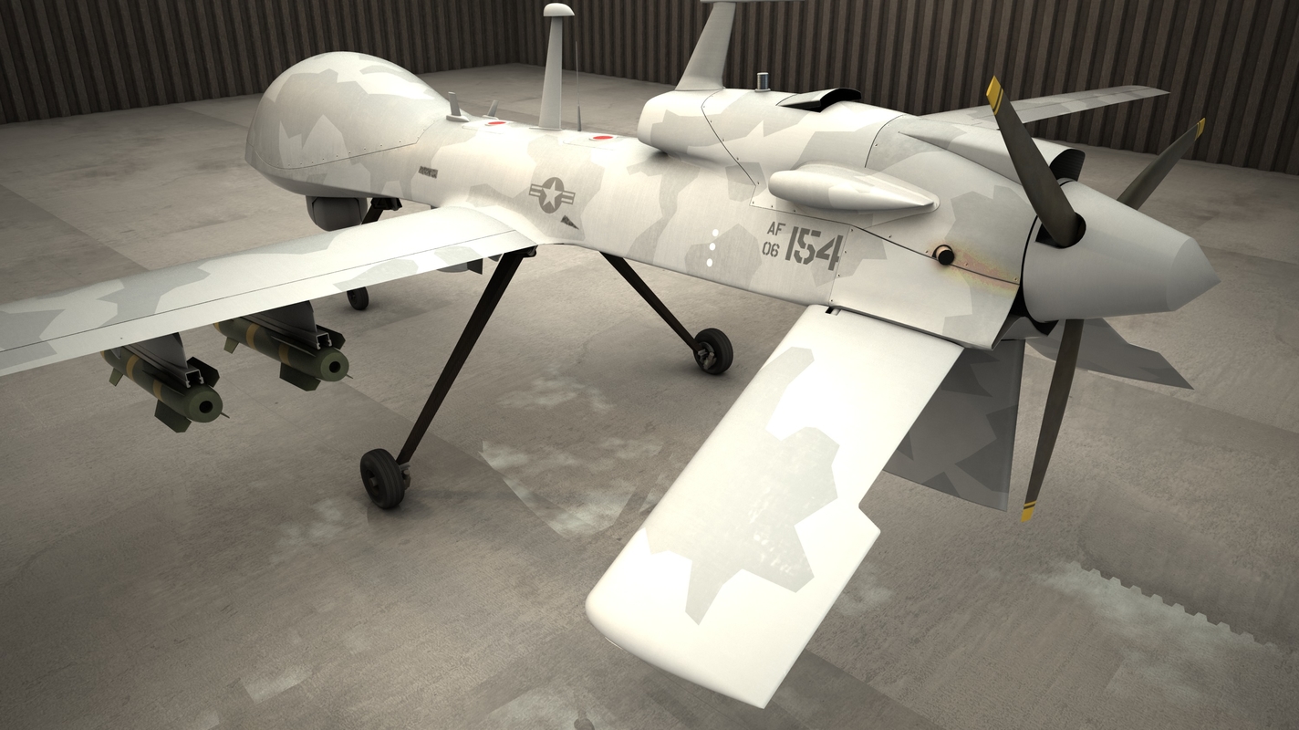 3d mq-1c gray eagle model