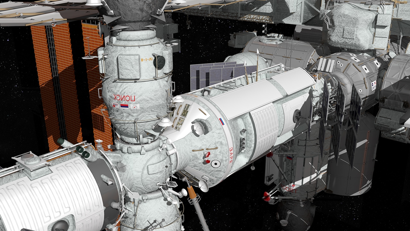 iss module poisk mrm-2 3d model