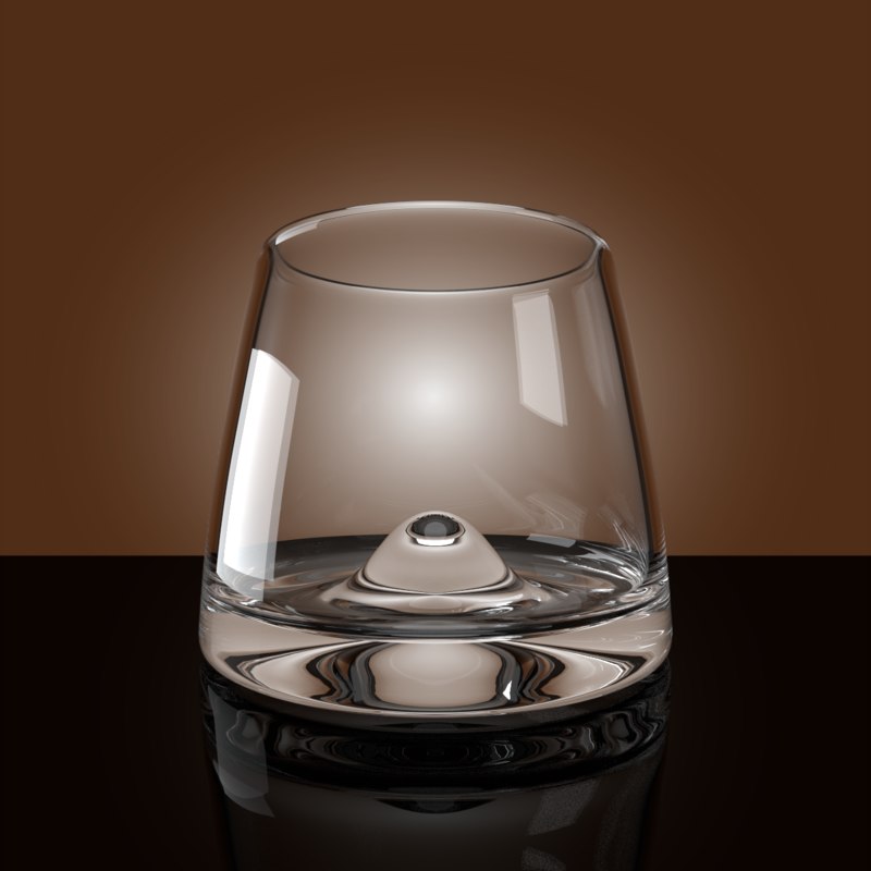 3d Model Whisky Glass