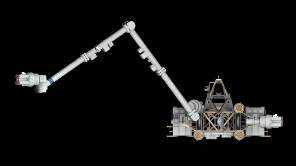 iss canadarm 2 mss 3d model