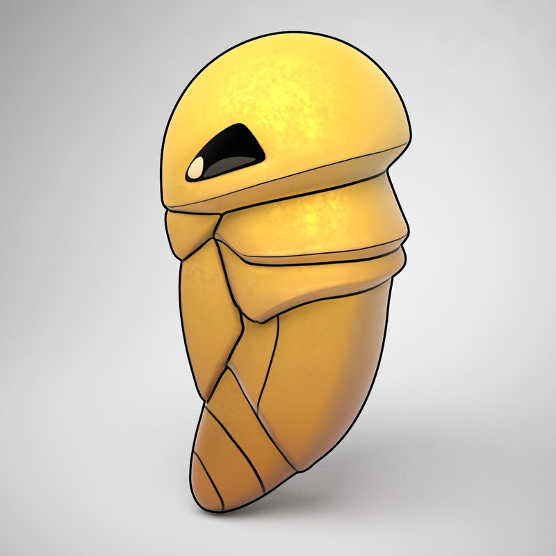kakuna pokemon 3d obj