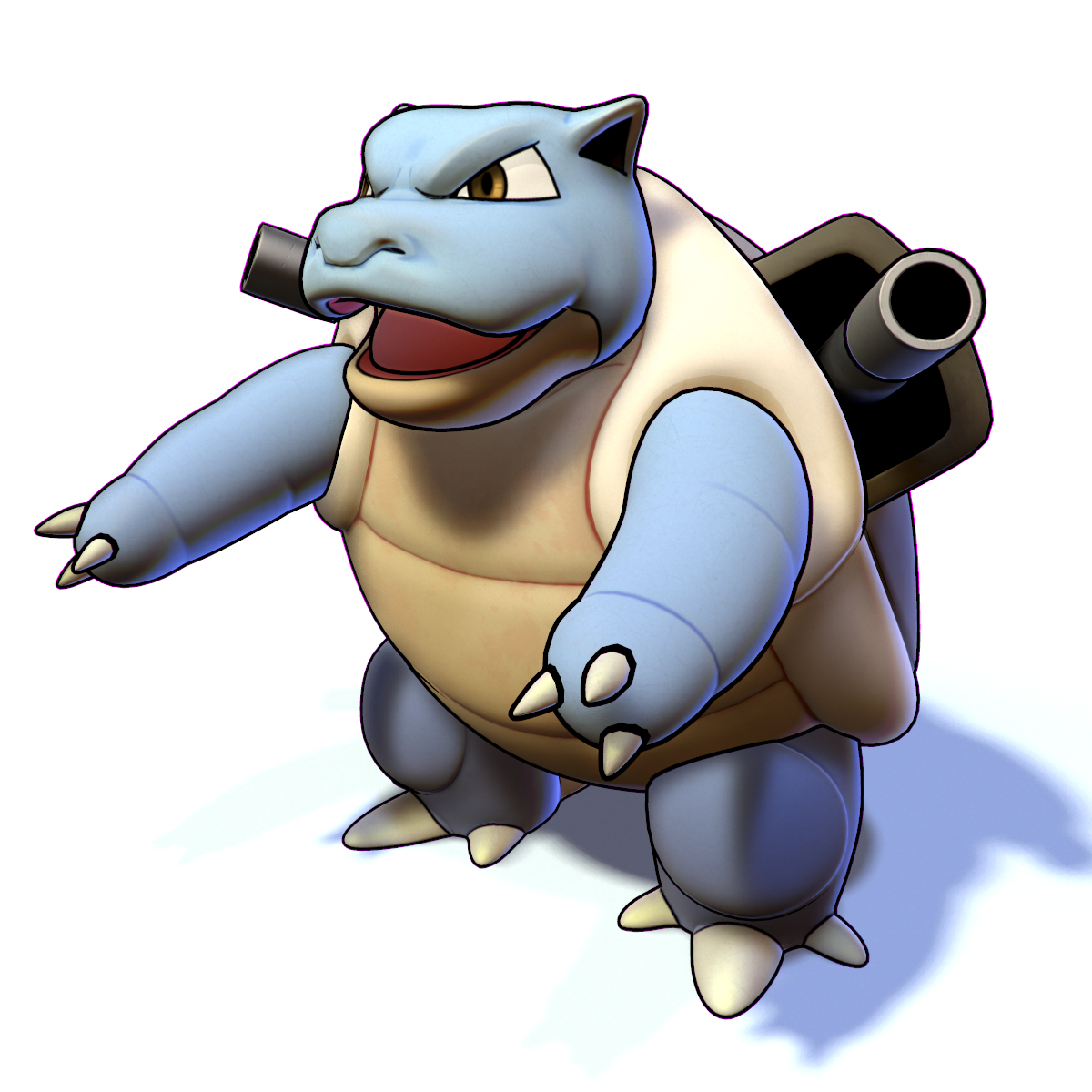 blastoise pokemon 3d obj