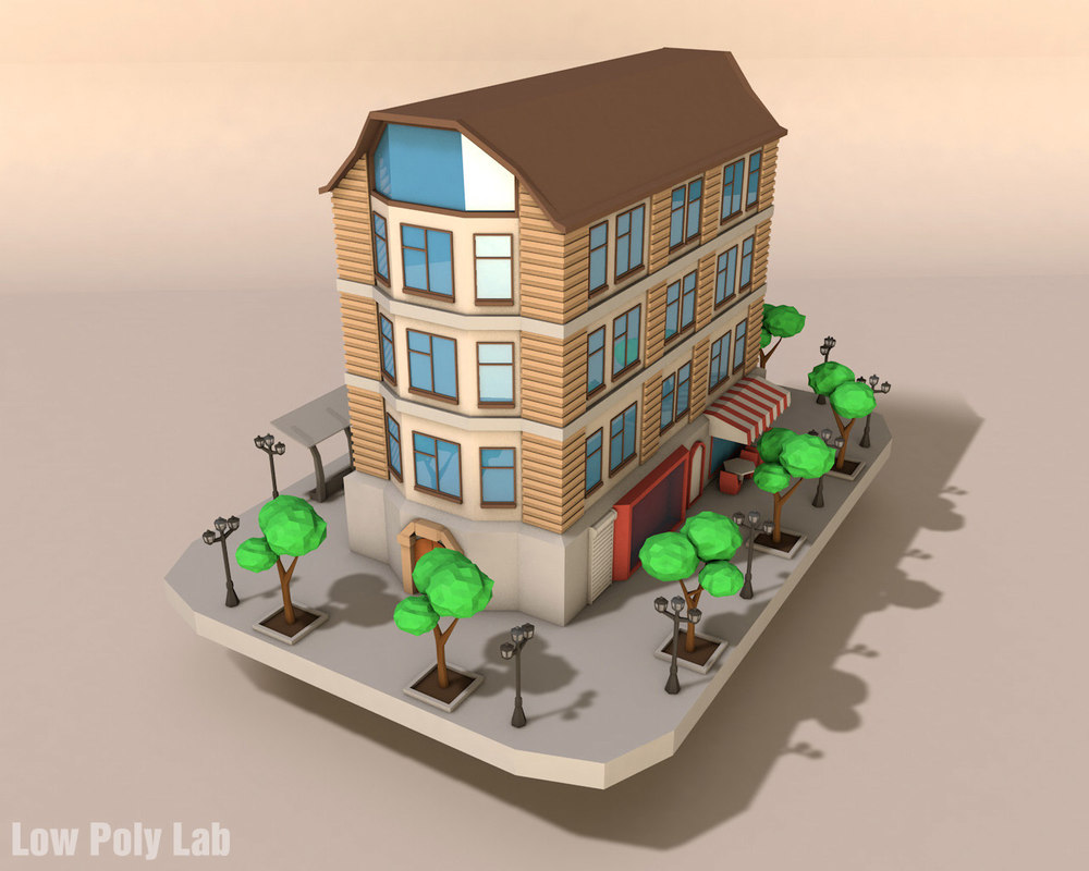 3d model city building