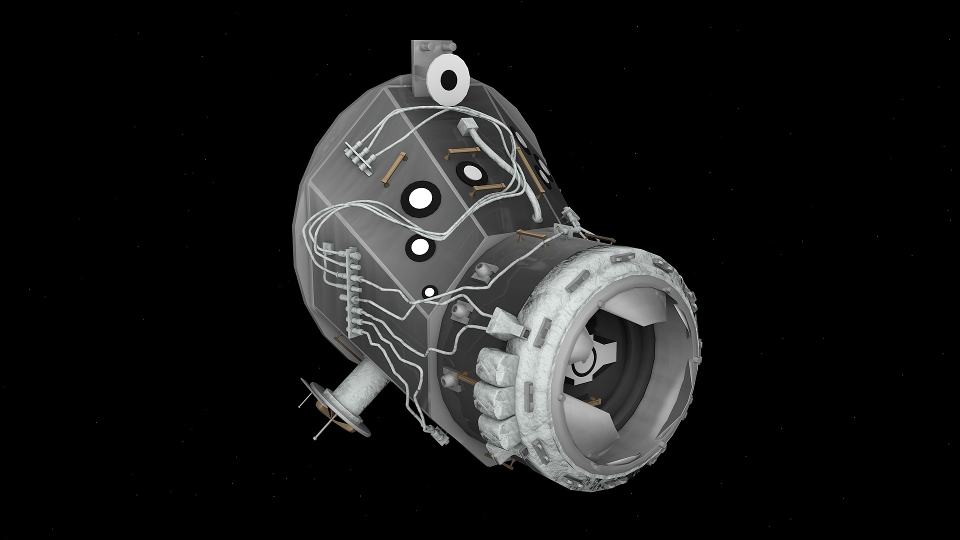 iss pressurized mating adapter 3d model