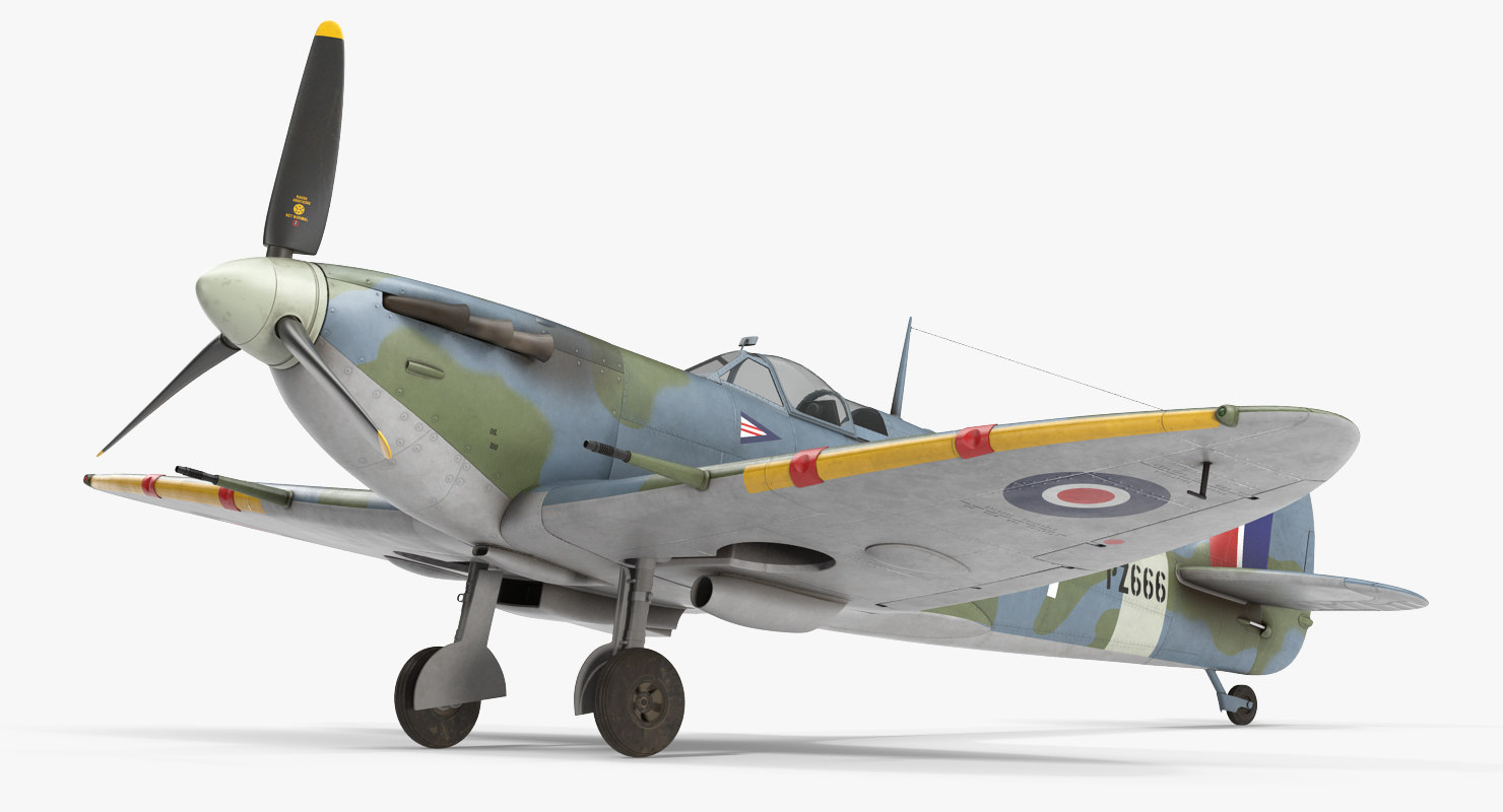 british wwii fighter aircraft 3d 3ds
