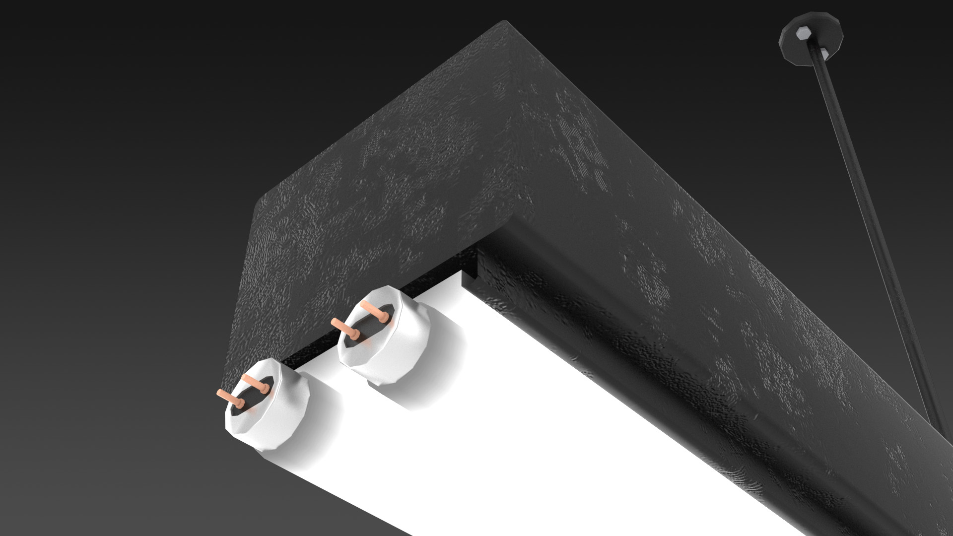 3d model fluorescent light