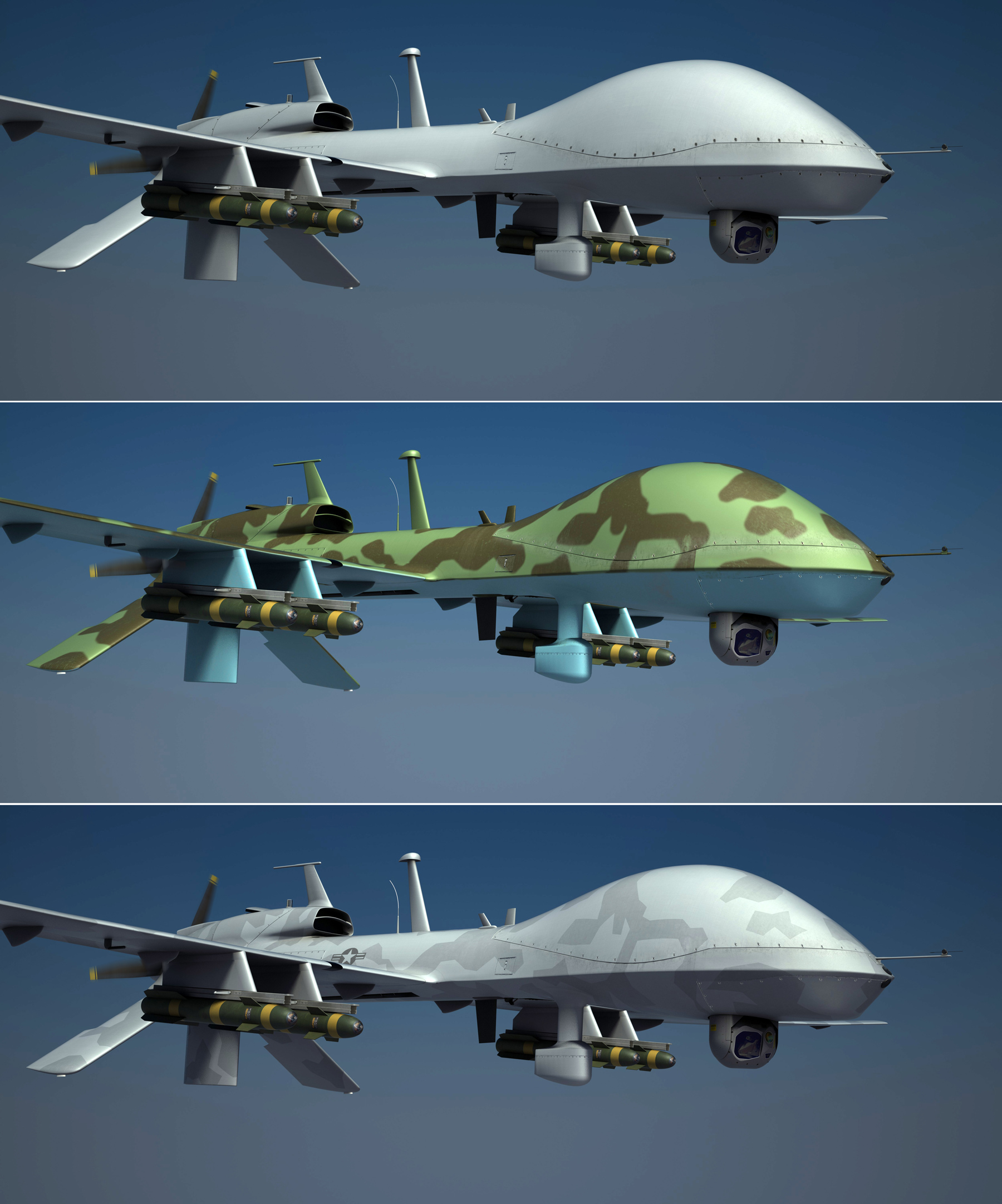 3d mq-1c gray eagle model