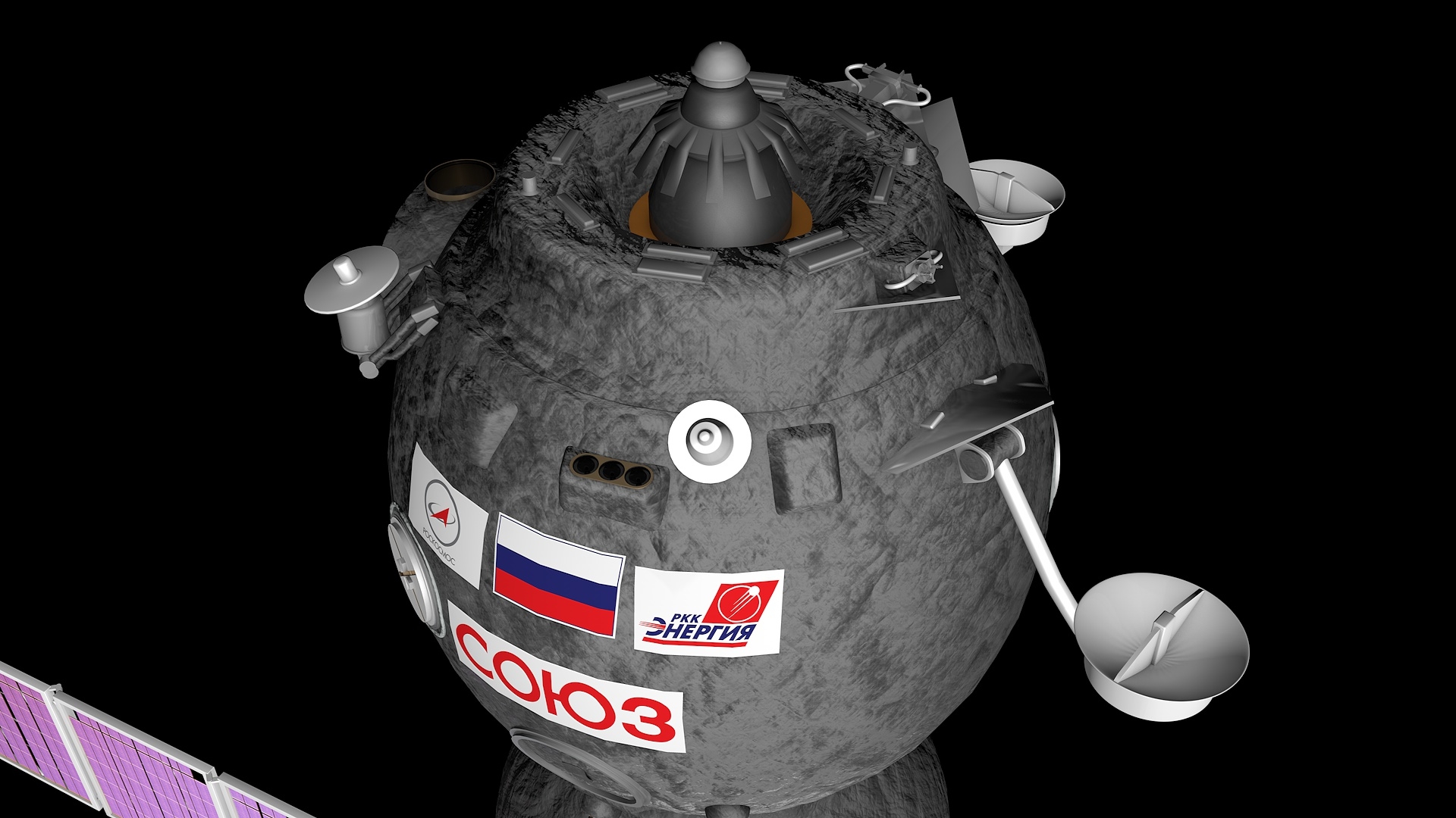 russian soyuz 3d model