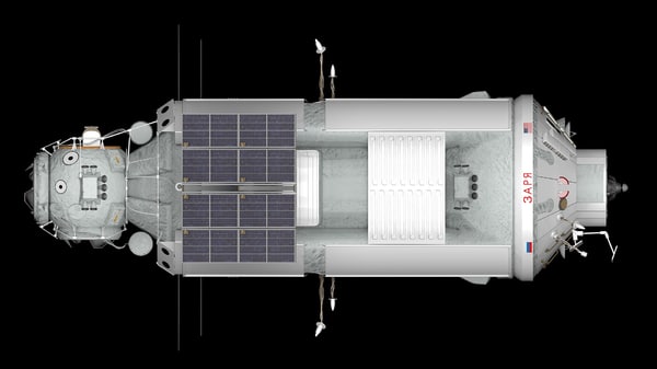 3d iss module zarya fgb model