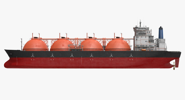 3d gas carrier ship generic model