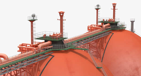 3d gas carrier ship generic model