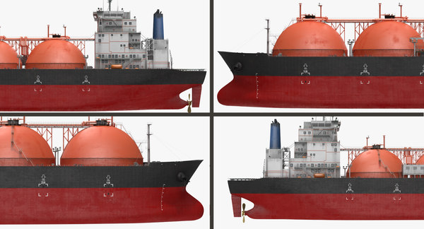 3d gas carrier ship generic model