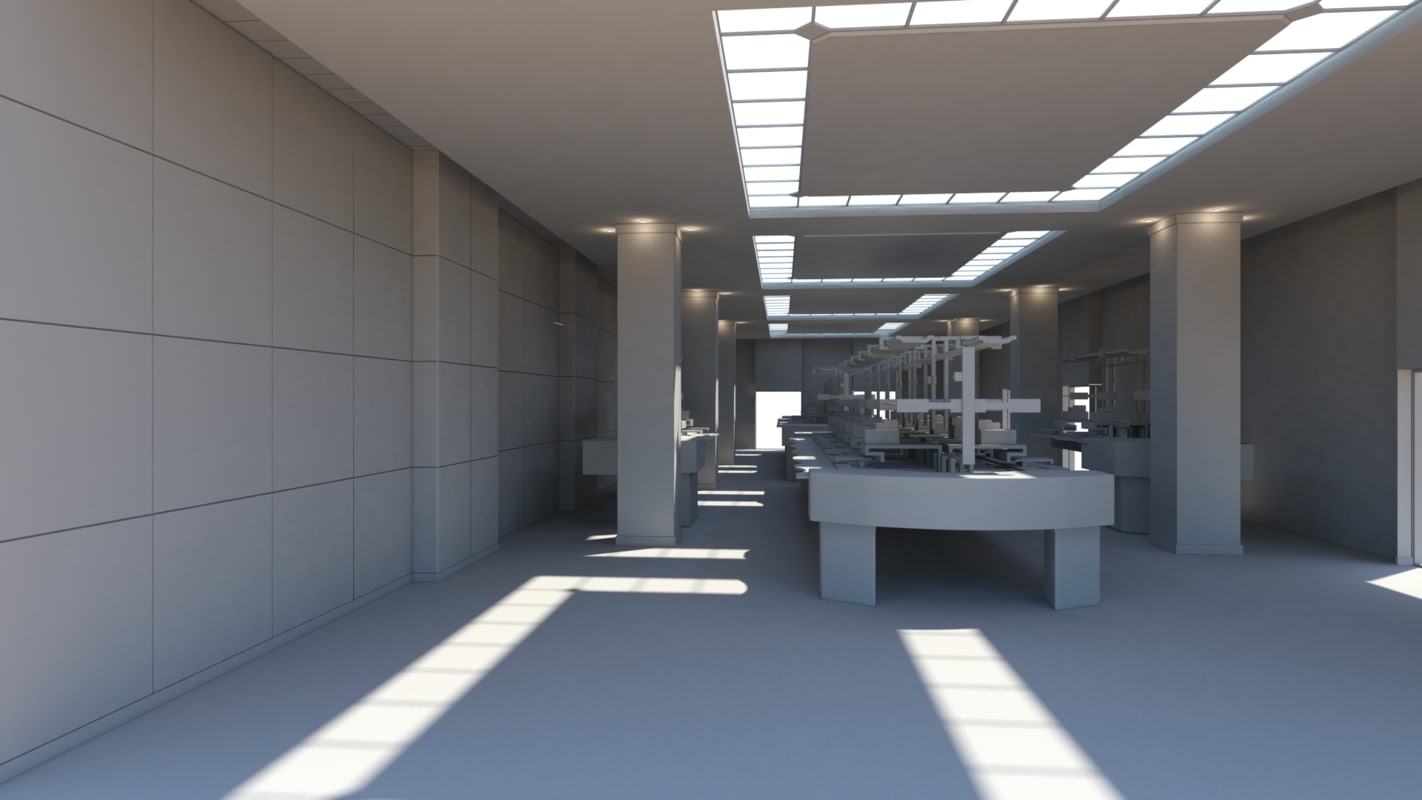 3d model of science laboratory