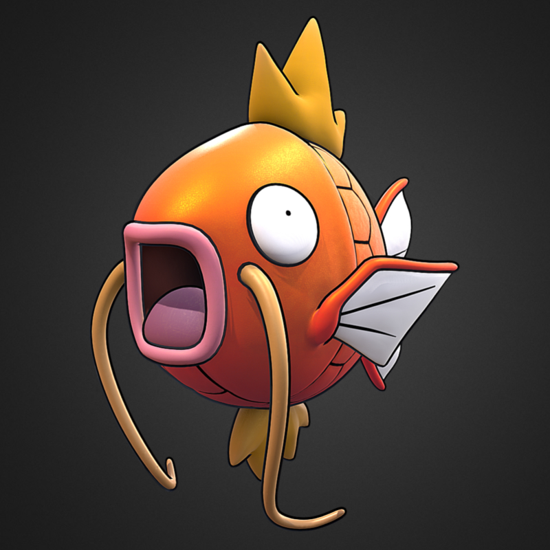 magikarp pokemon 3d model