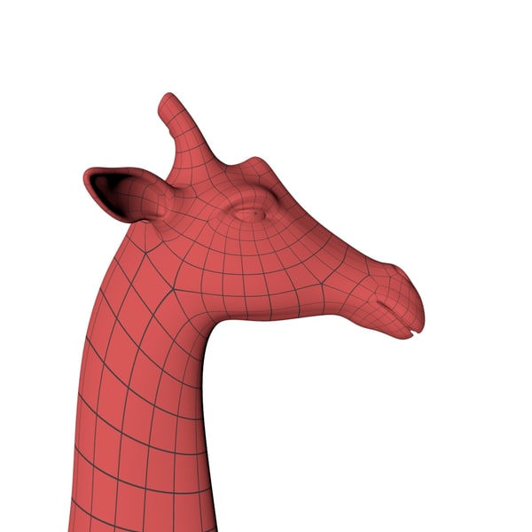 3d base mesh giraffe