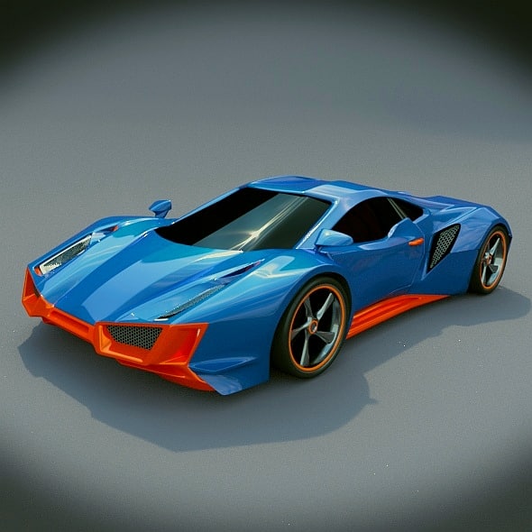 concept sports car obj