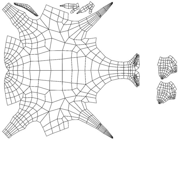 base mesh ostrich 3d model