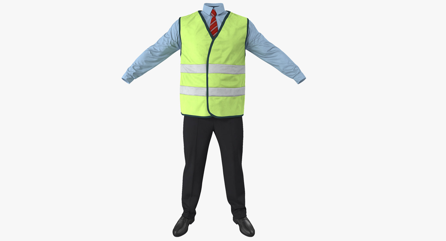 port engineer uniform 3d obj