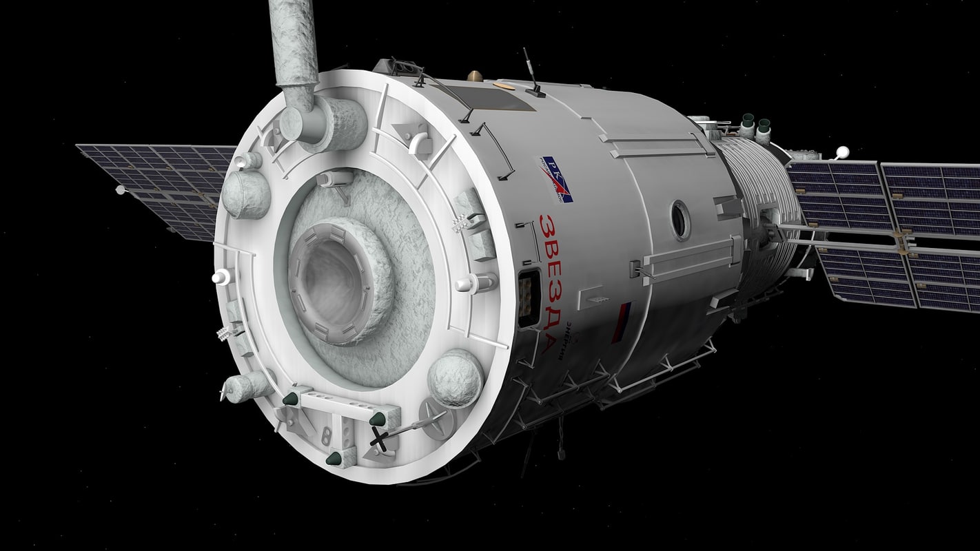 iss service module zvezda c4d
