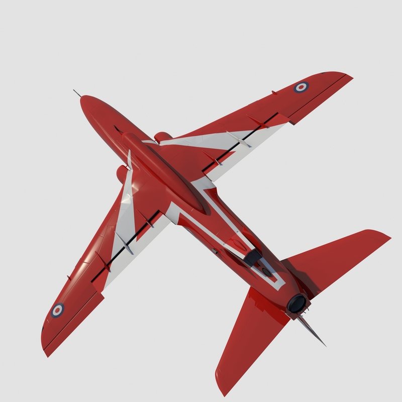 red arrow hawk t1 3d max