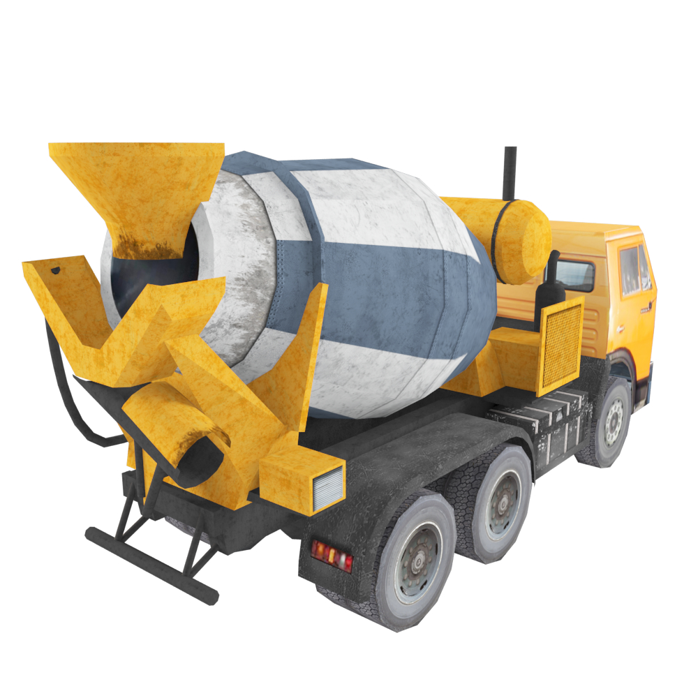 3d mixer truck model