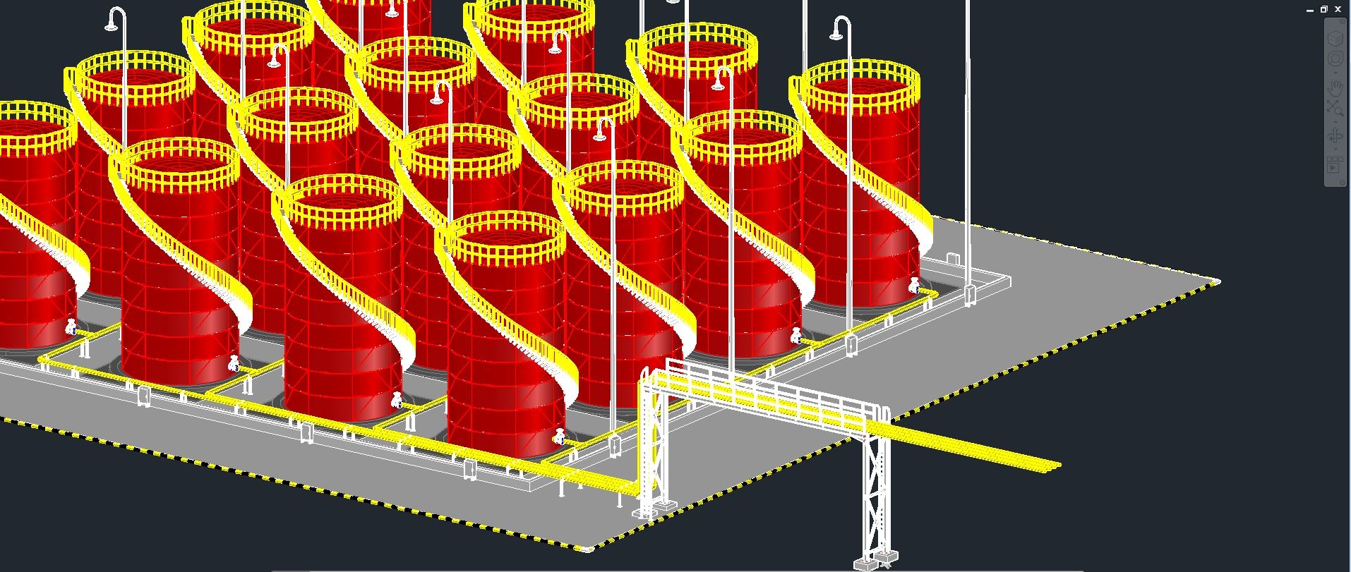 3d oil gas storage tanks
