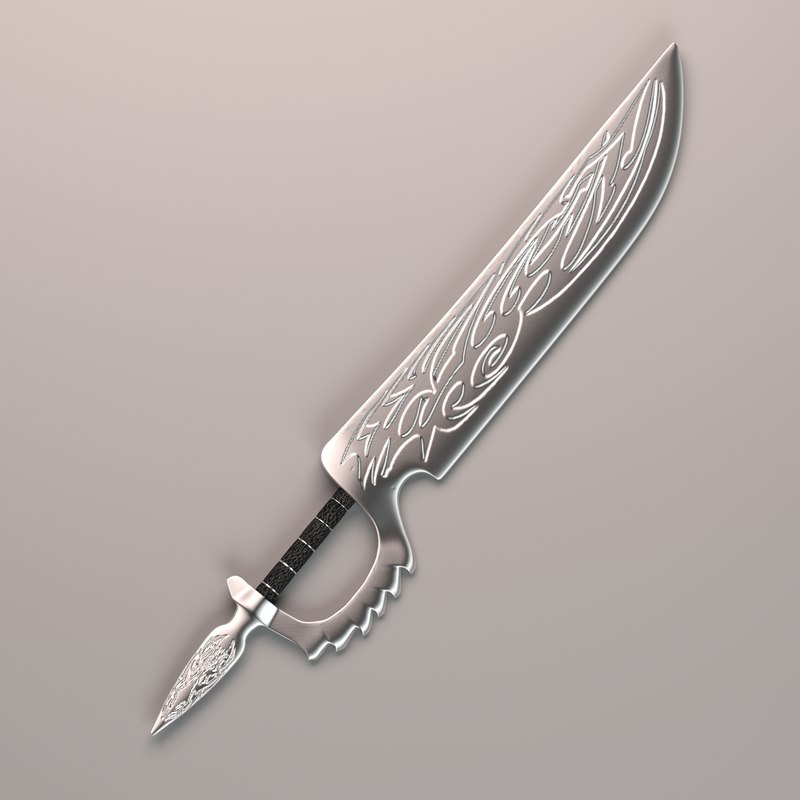 sword graceful butcher 3d max