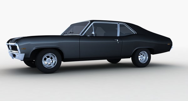 3d chevrolet nova ss model