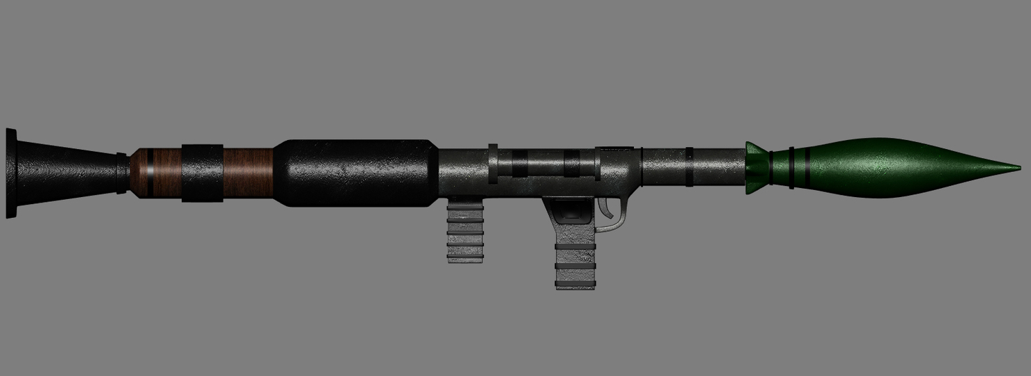 bazooka rpg 3d model