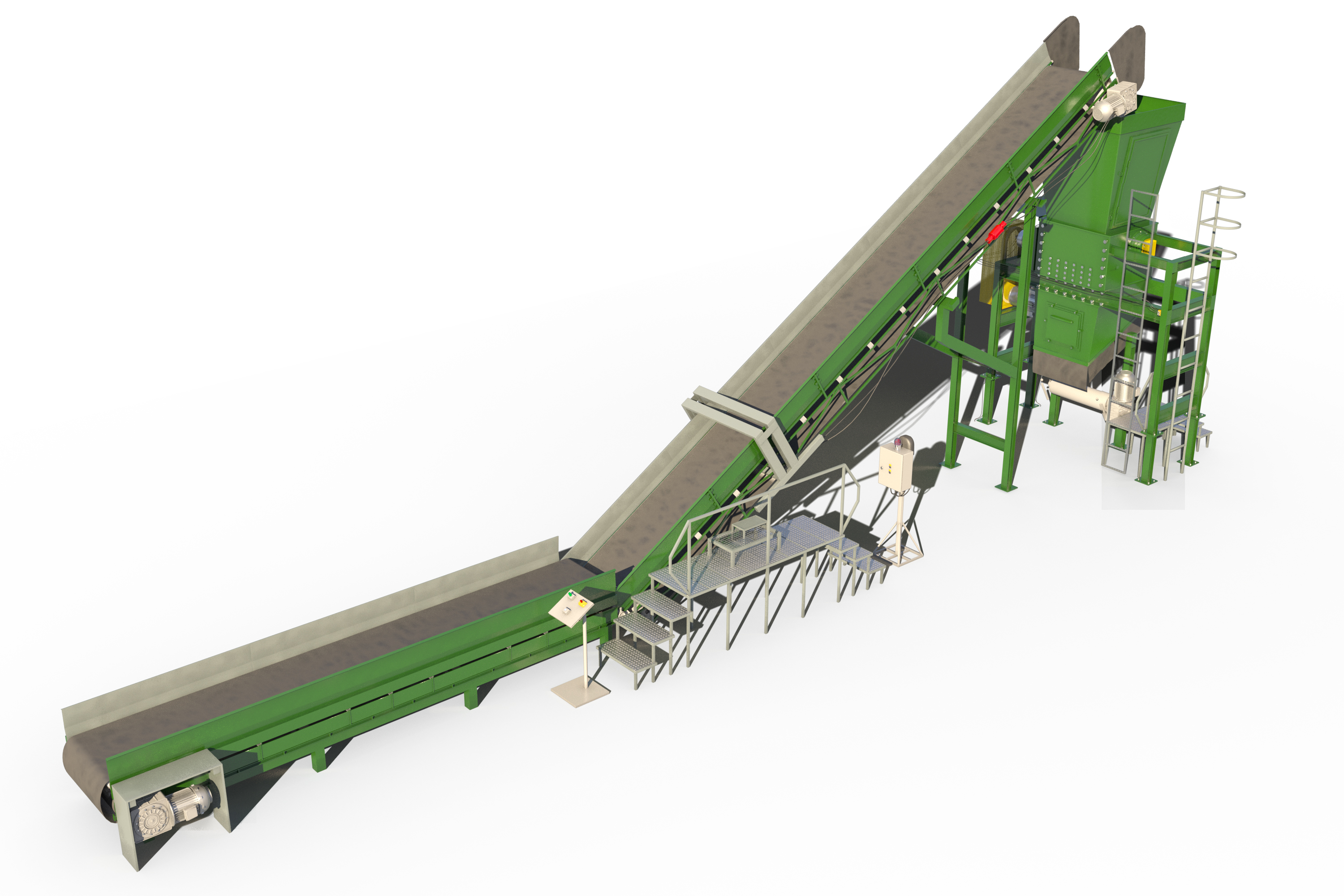 recycling machine 3d model