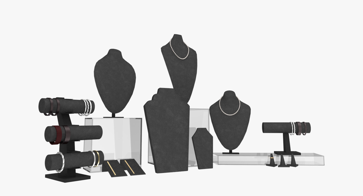 3d model jewelry display