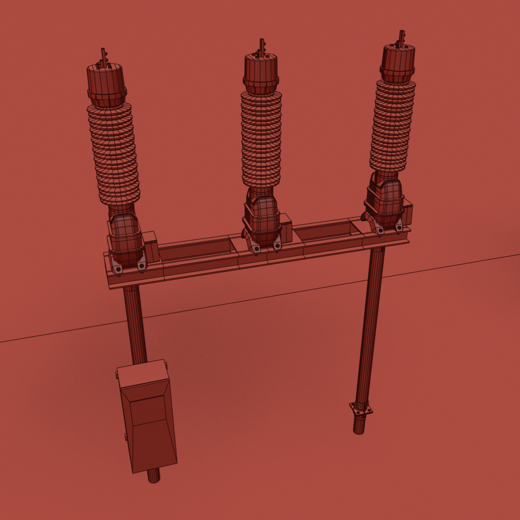 electric substation 3d model
