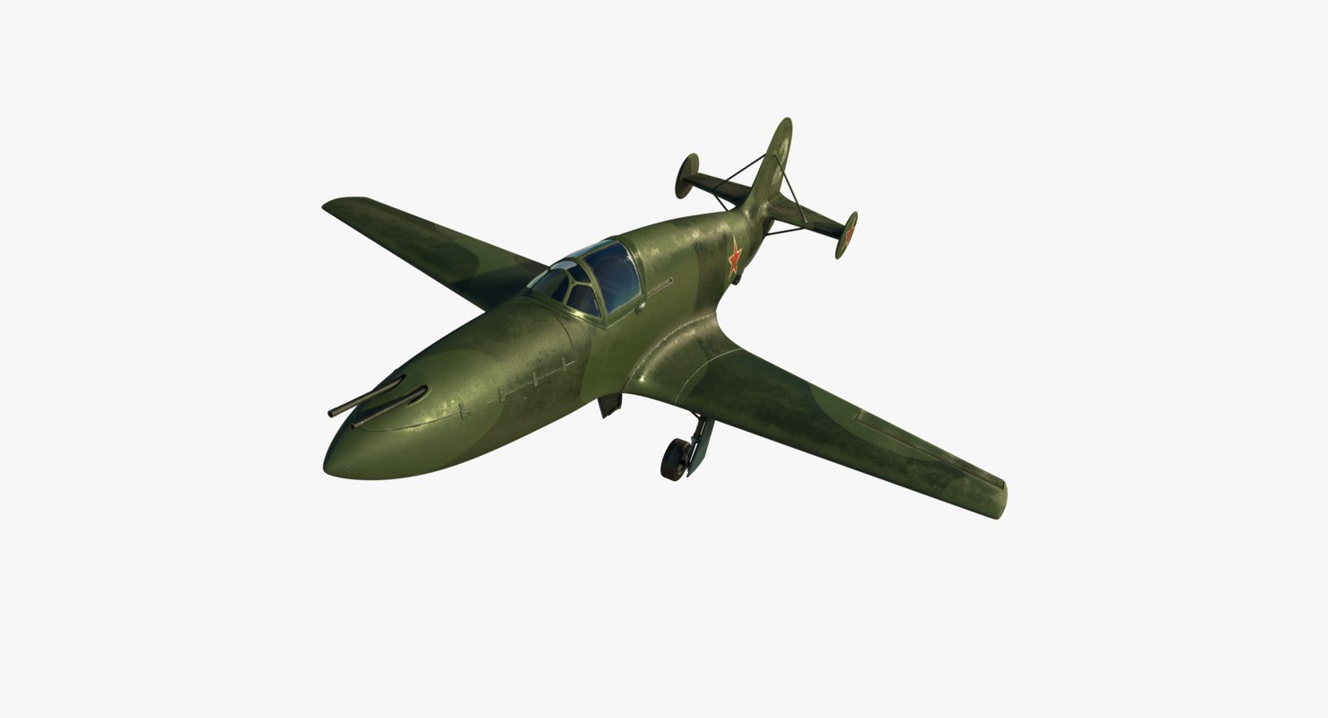 3d model bereznyak-isayev bi-1 fighter bereznyak