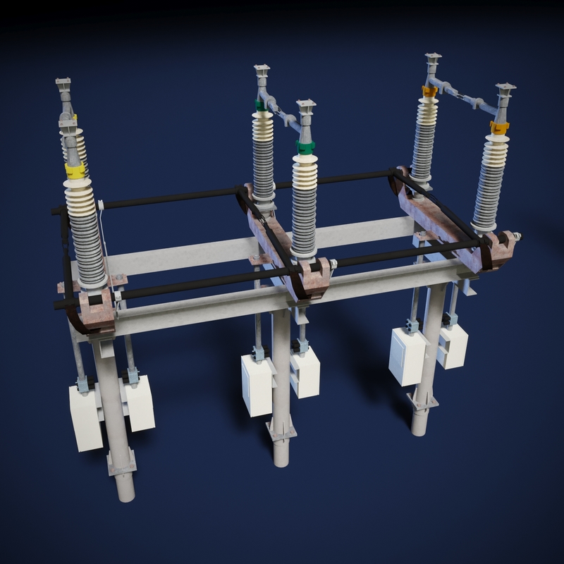 electric substation 3d model