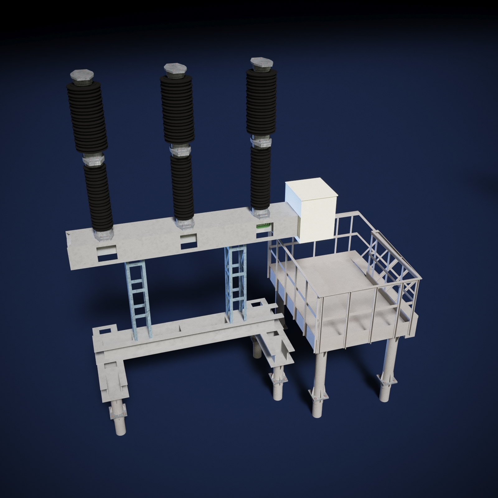 electric substation 3d model