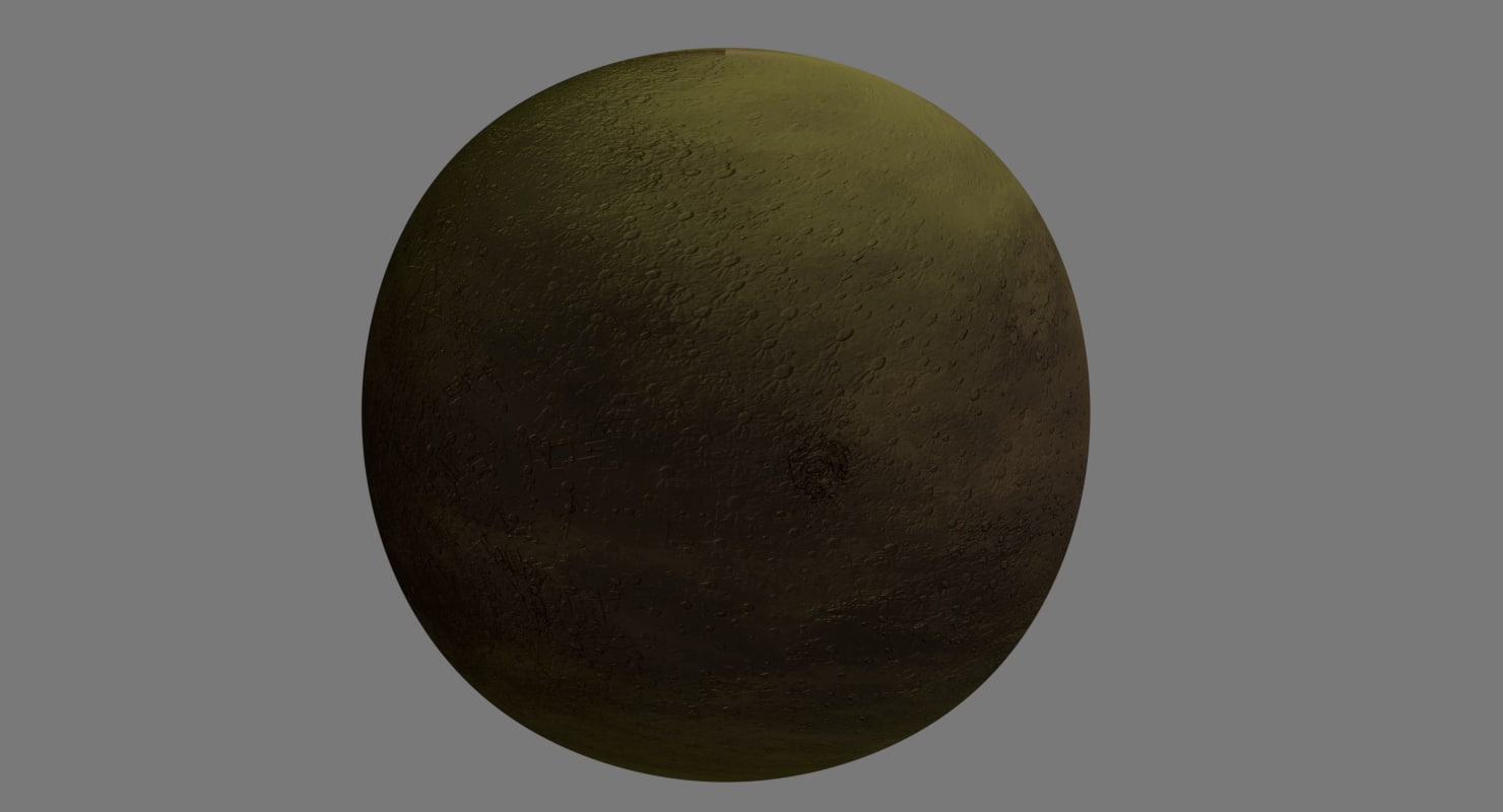 3d model forested exoplanet