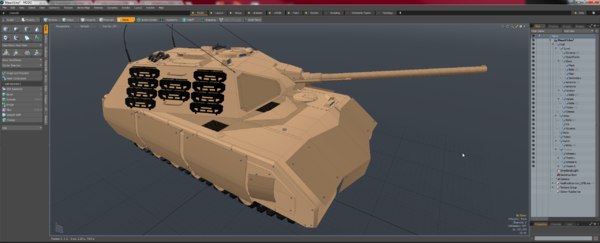 modern maus 3d obj