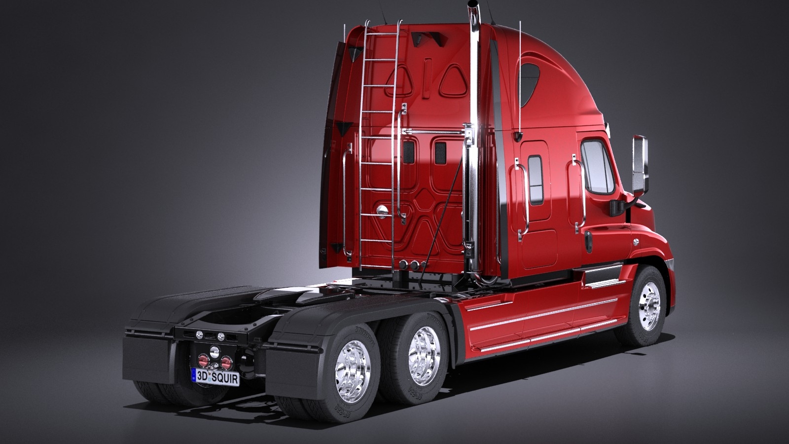 generic usa semi 3d model