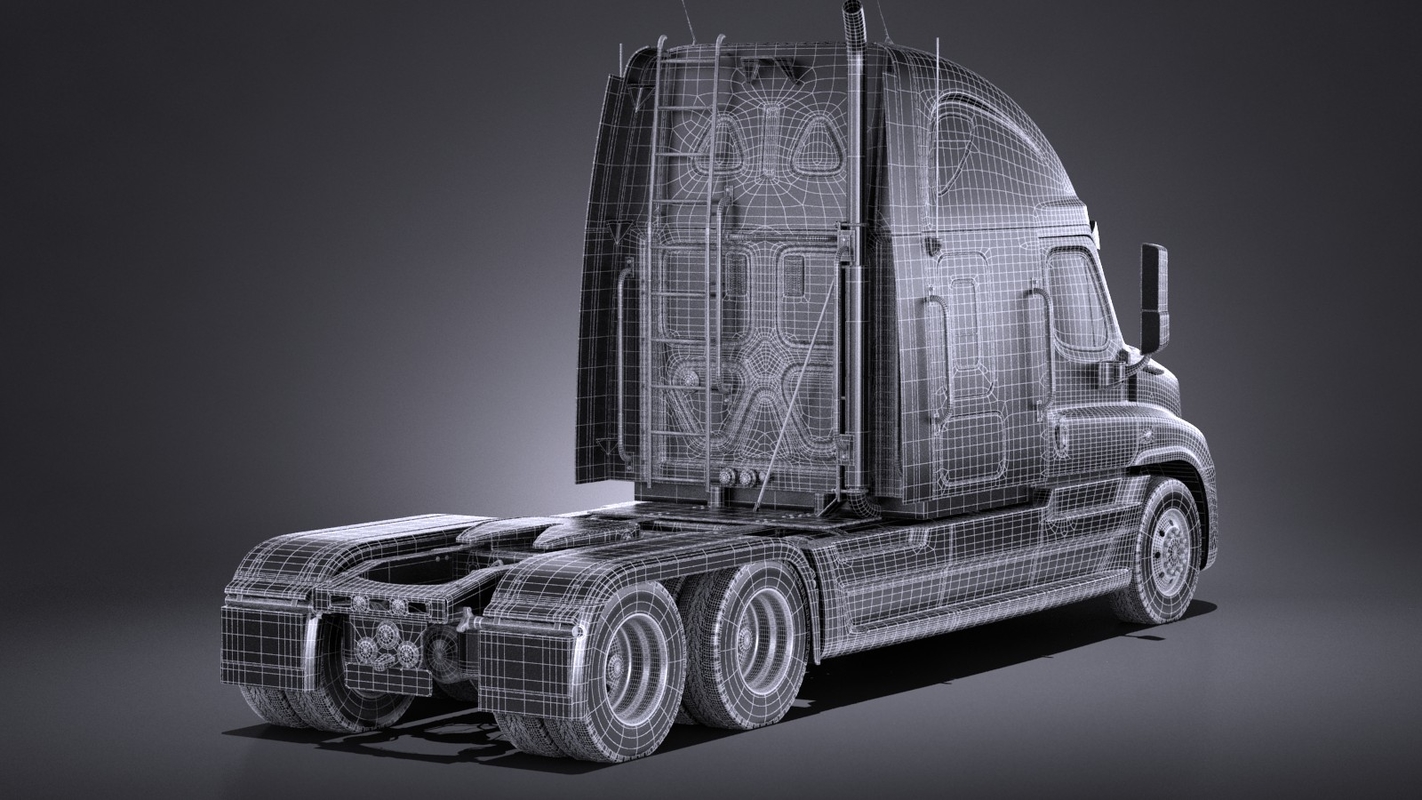 generic usa semi 3d model