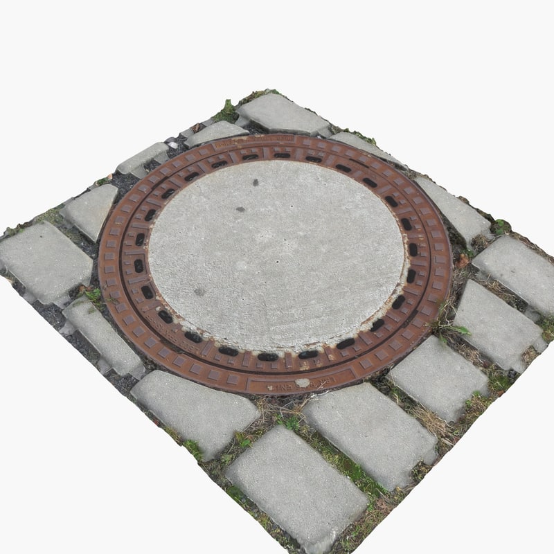 manhole cover 3d model