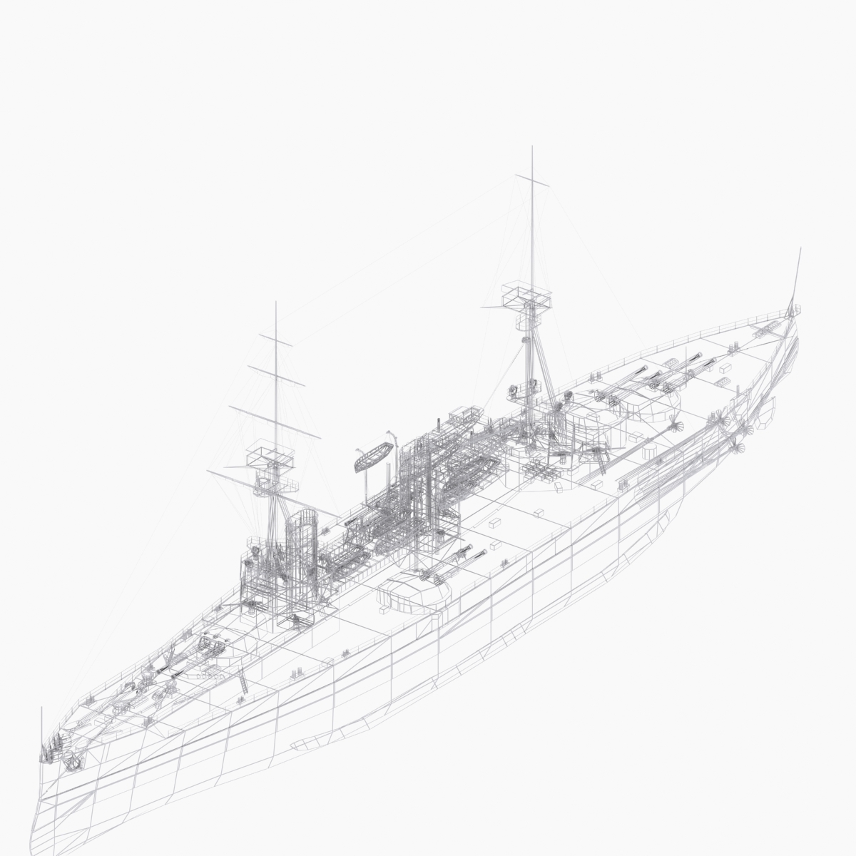 3d hms neptune battleship