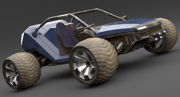 3d sci fi buggy