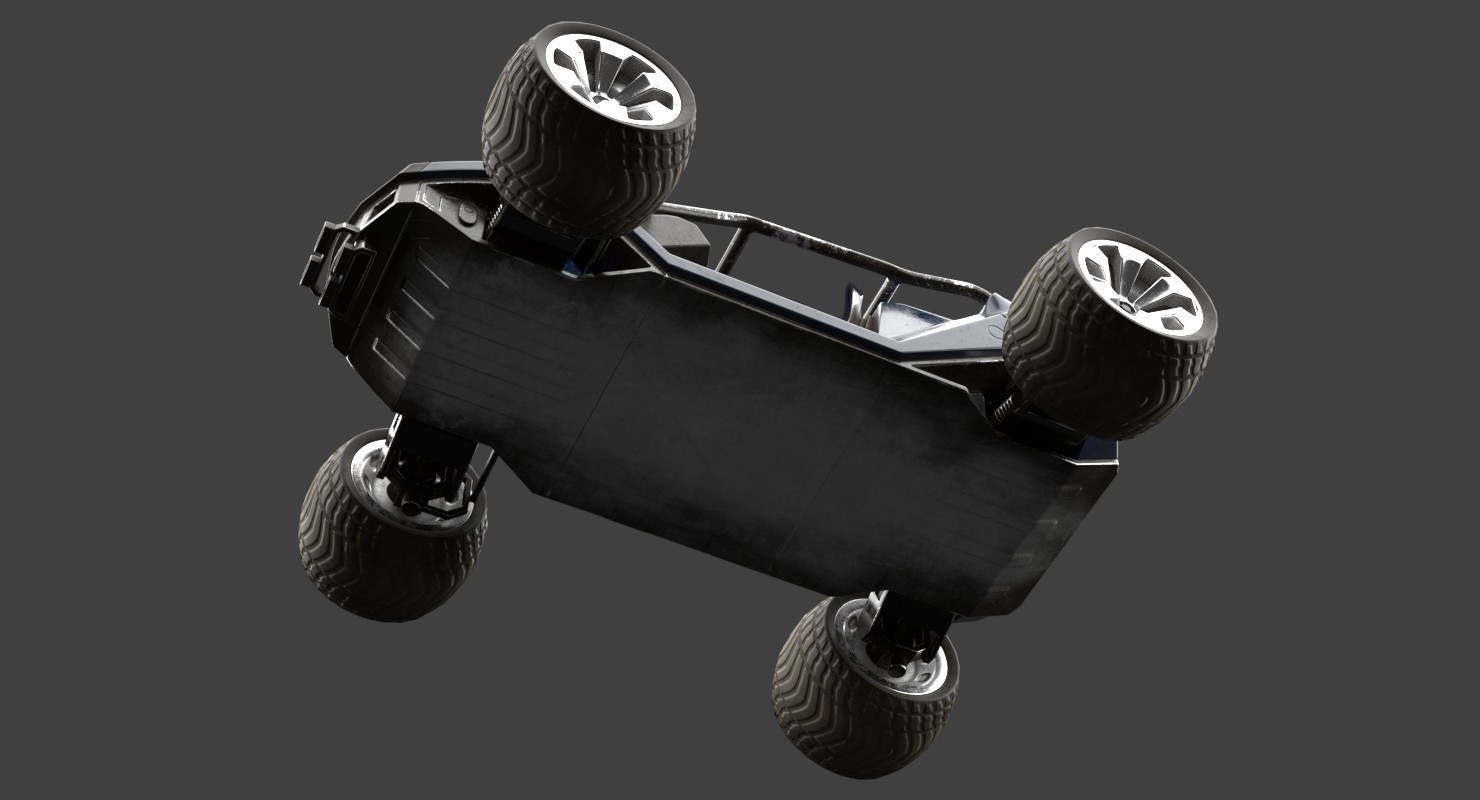3d sci fi buggy