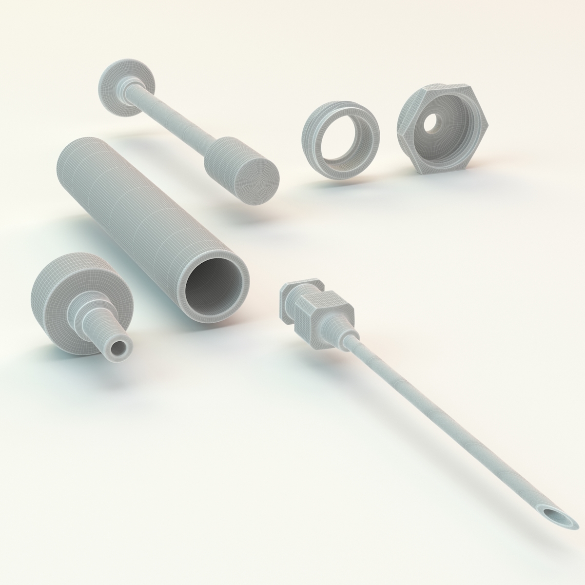 3d syringe model