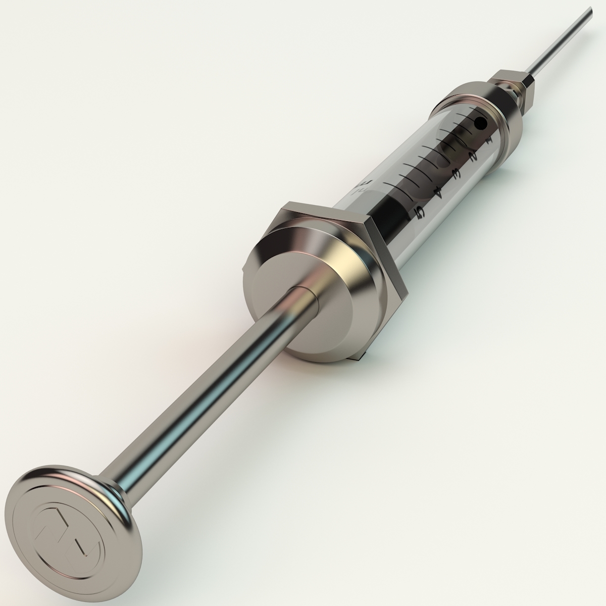 3d syringe model