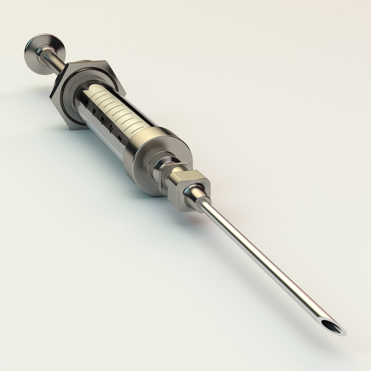 3d syringe model