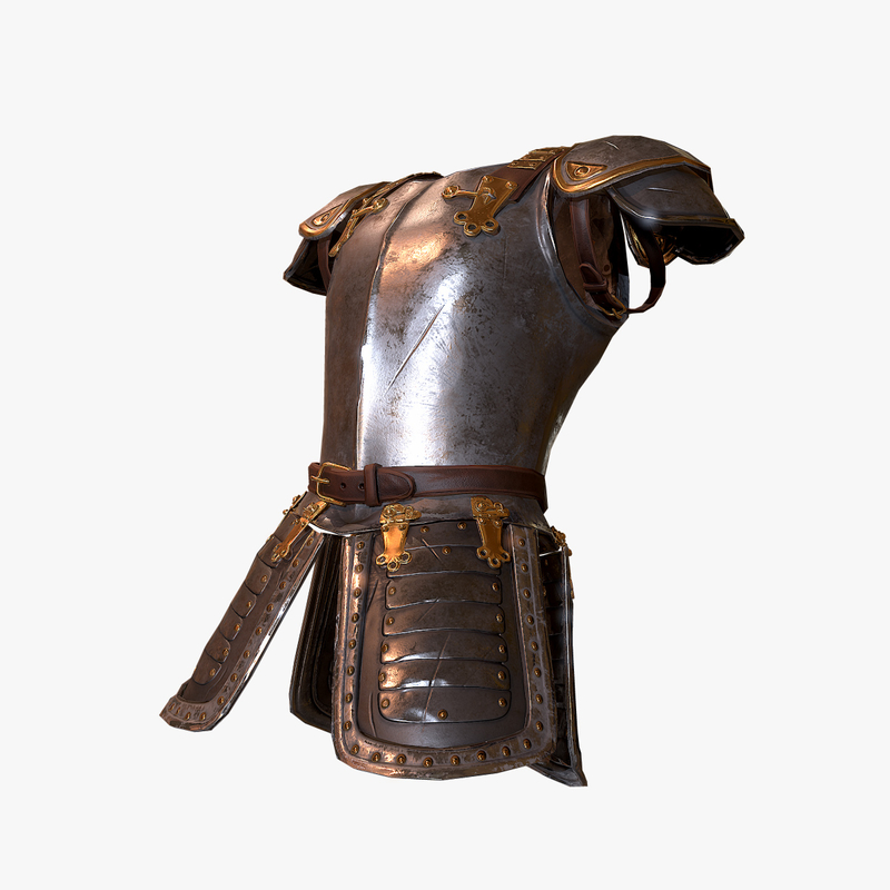 3d model medieval armor